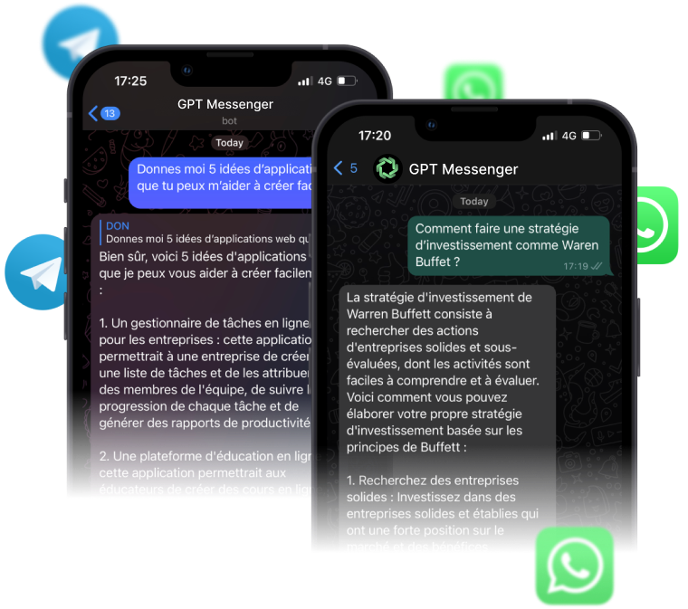 GPT Messenger - Votre assistant intelligent sur WhatsApp et Telegram
